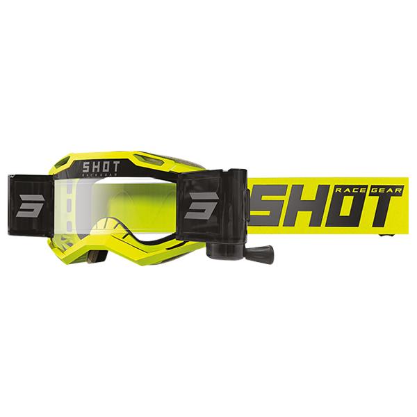 Shot Iris Roll Off Solid Fluor Yellow Gloss Goggles 2026 Collection (4 ...